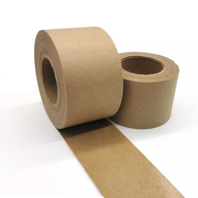 Biodegradable Water Activated Starch Adhesive Brown Kraft Paper Tape