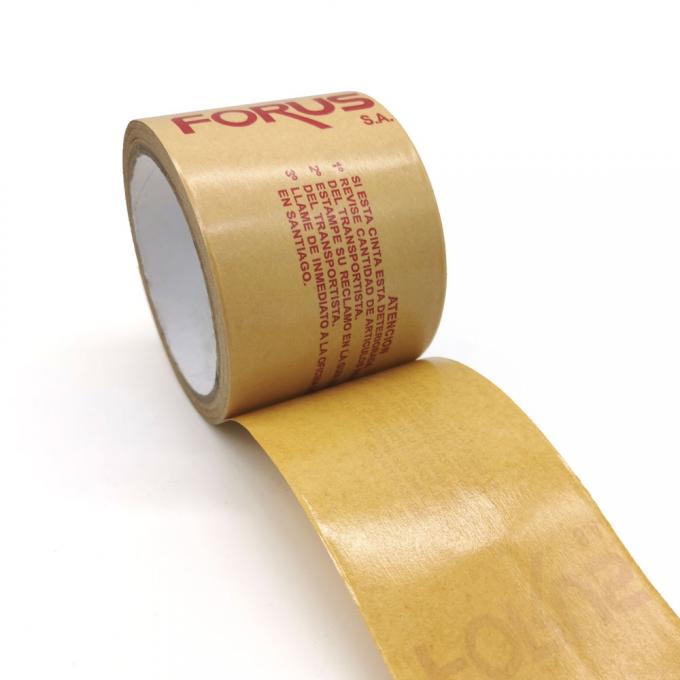 Hot Melt Adhesive Box Sealing Kraft Paper Tape Custom Single Side