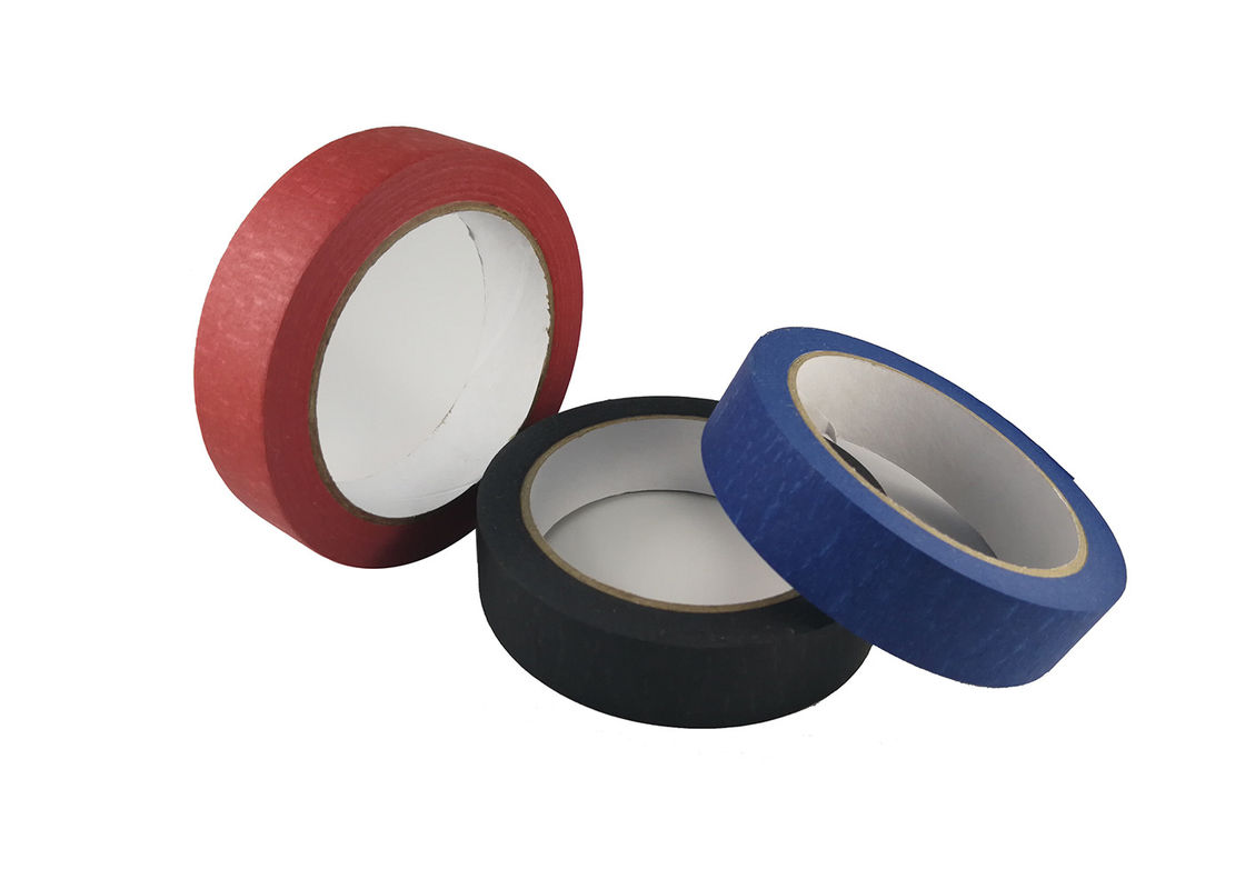 Waterproof Colored Masking Tape , Crepe Paper Colored Adhesive Tape ...