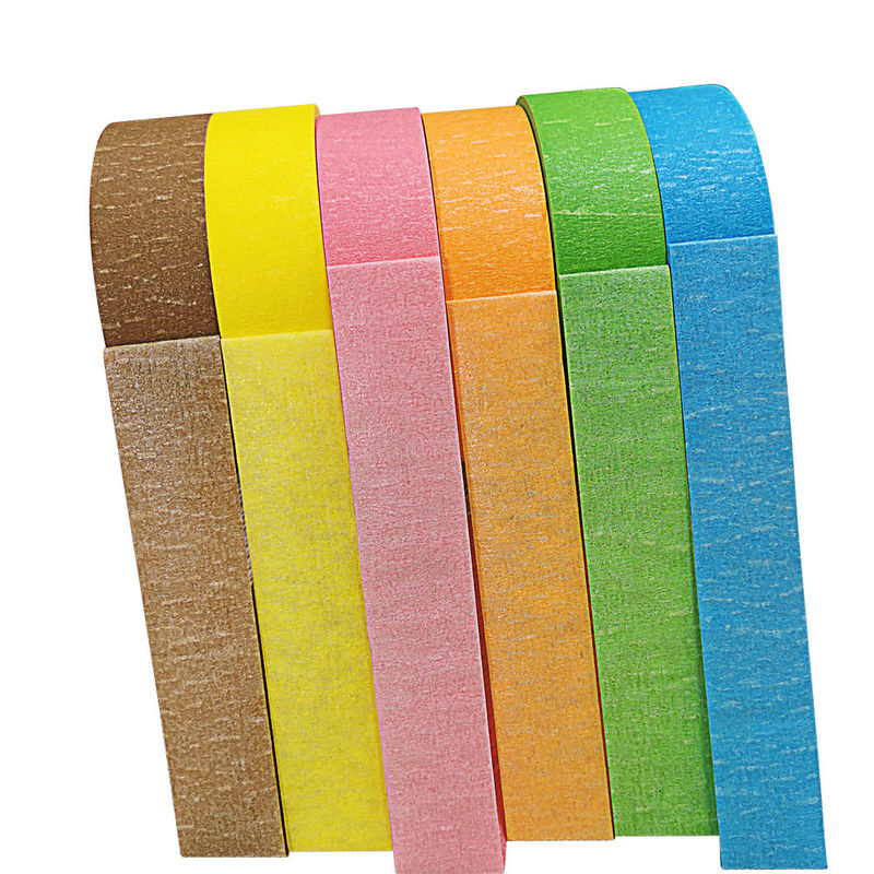 Rice Paper 2 Inch Narrow Colored Tape Natural Rubber Adhesive Heat ...